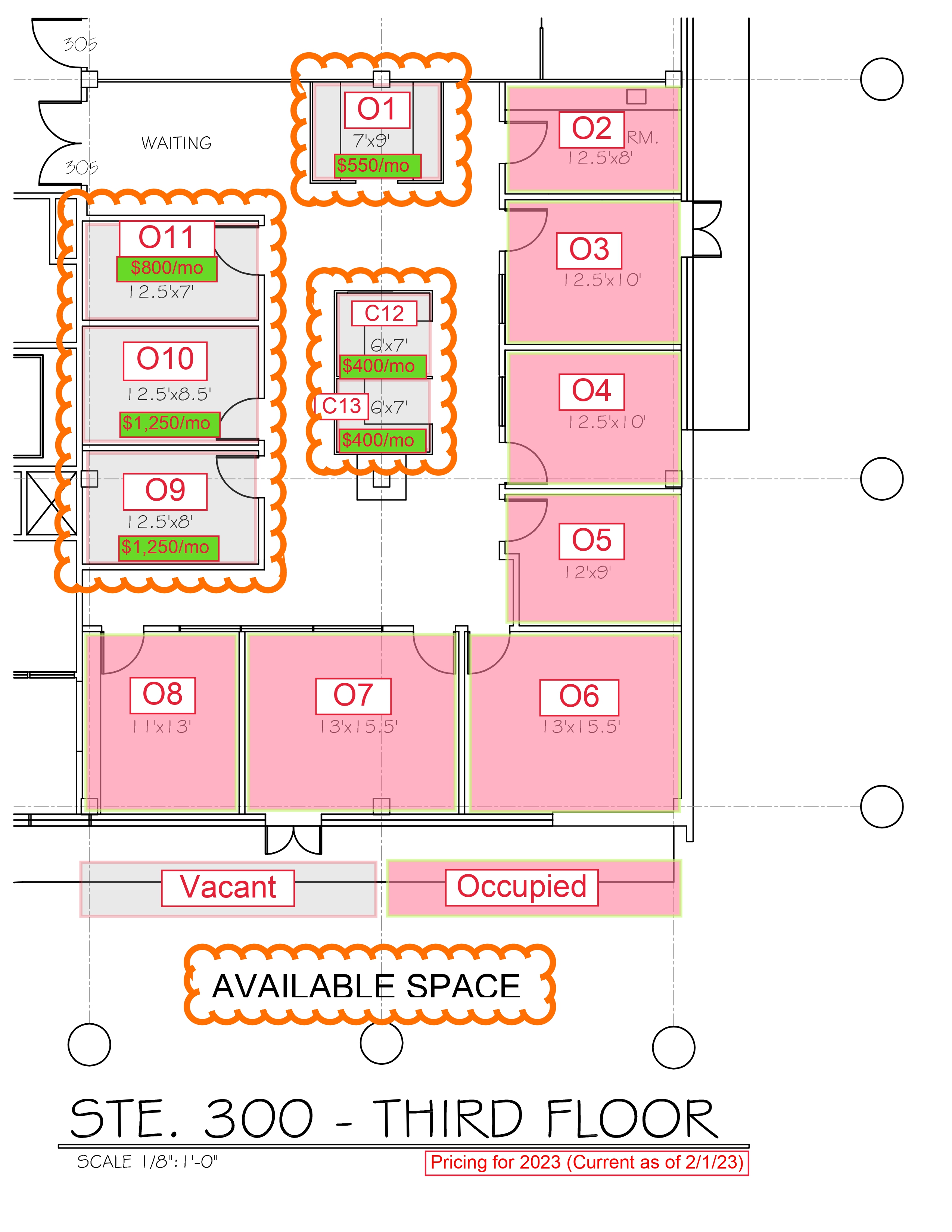 Floor Plans | La Jolla Cove Research Center Floor Plans