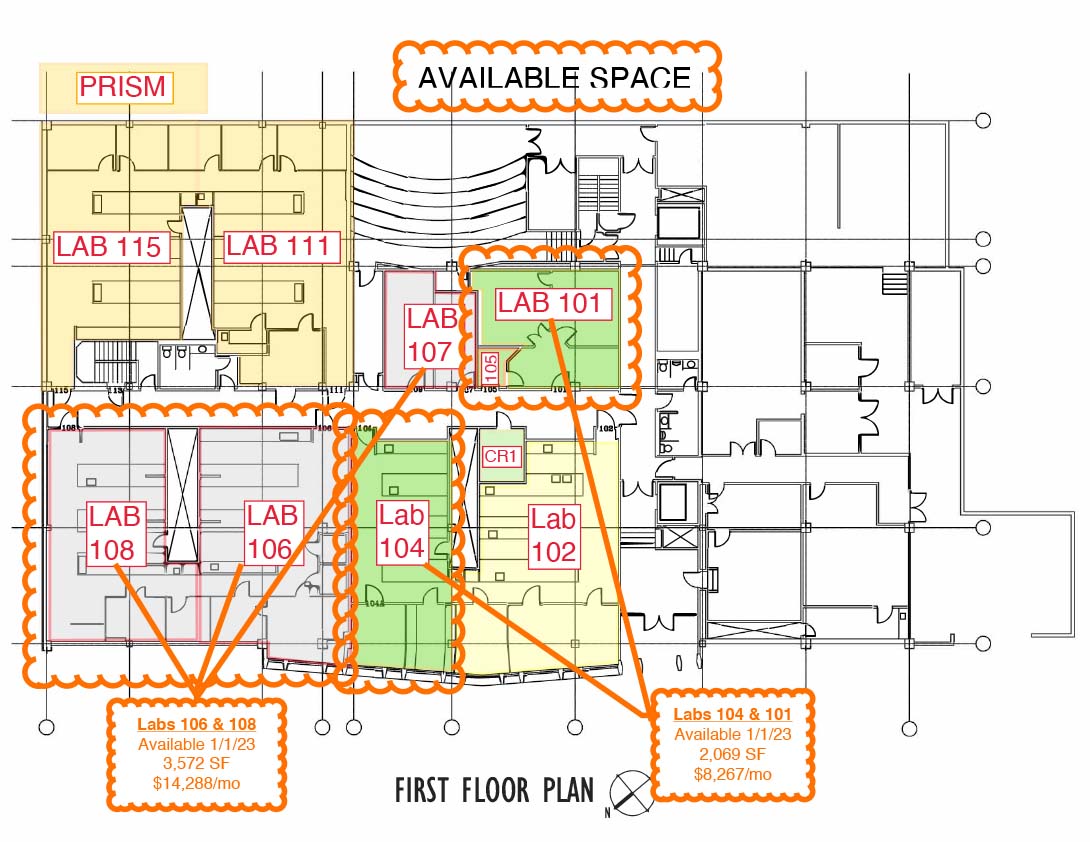 Floor Plans | La Jolla Cove Research Center Floor Plans